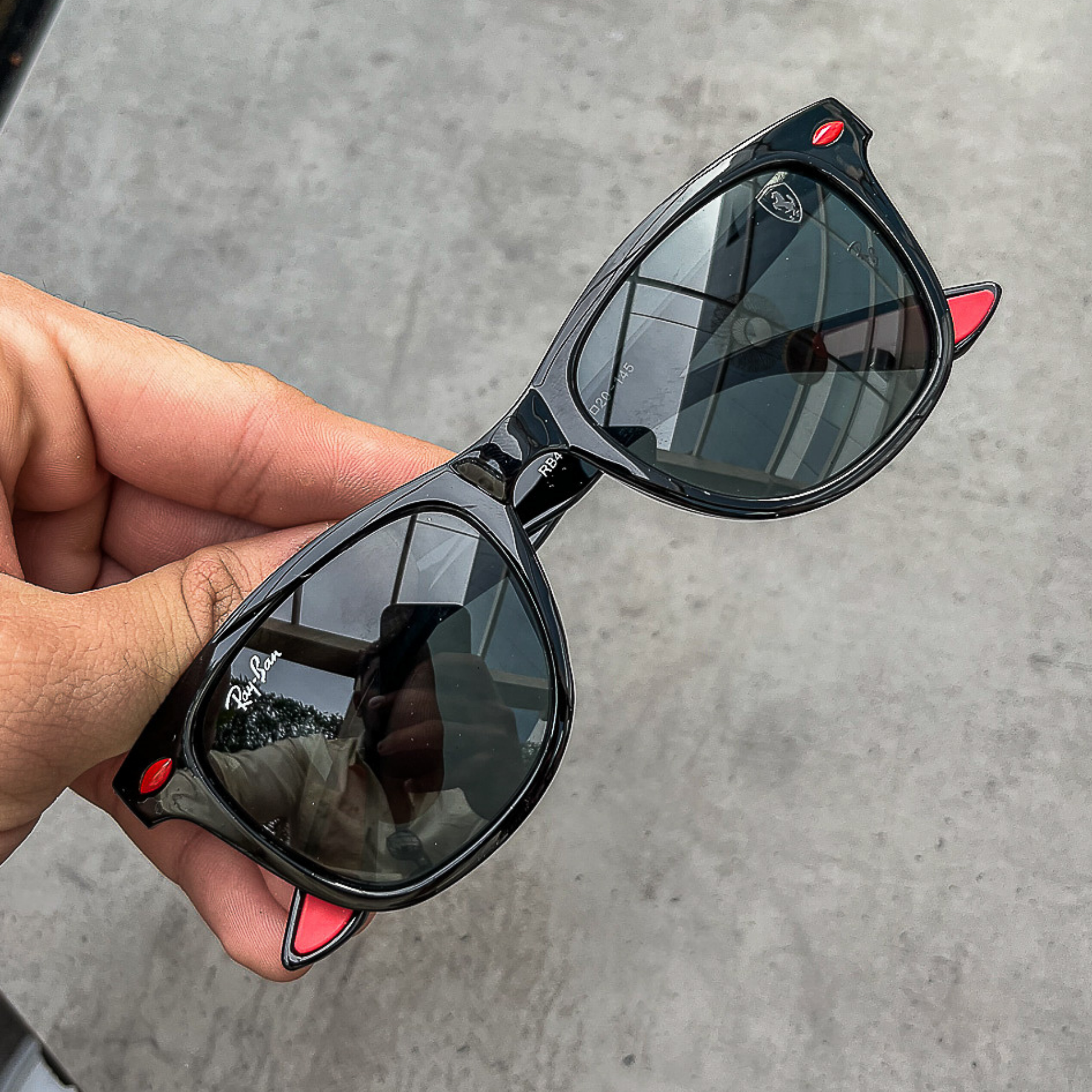 New Vintage Branded Ray-Ban With 100% UV Square 4195 Trendy luxury Men ...