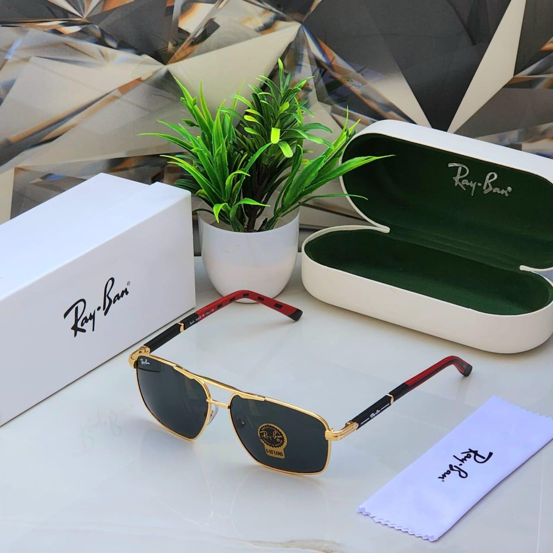 Ray-Ban Latest Fancy All Season Special RB Square 9713 Trending Hot Fa ...